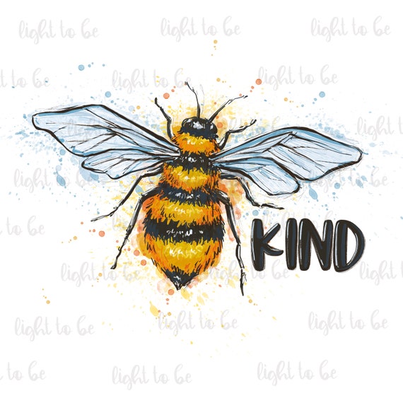 Be Kind Png Bee Kind Sunflower Watercolor Png Sublimation | Etsy