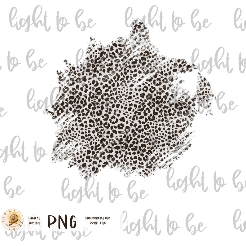 Leopard Splash Patches Cheetah Background PNG Digital - Etsy