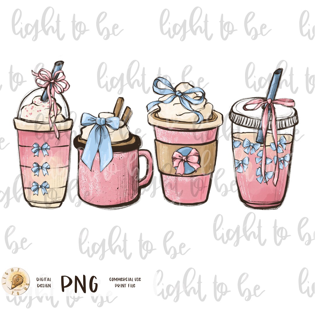Bows and Coffee PNG, Bows Latte Girls, Mom Fuel, Woman Gals Give Me ...