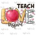Tach Love Inspire PNG, Class Full of Sweet Hearts, Teacher Love Hart ...