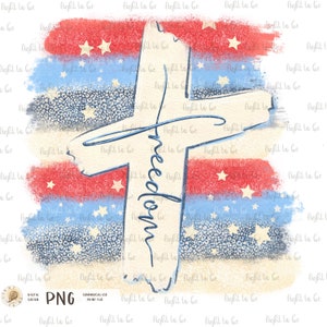 Freedom America PNG, Christian Religious Faith, Cross Red White Blue ...