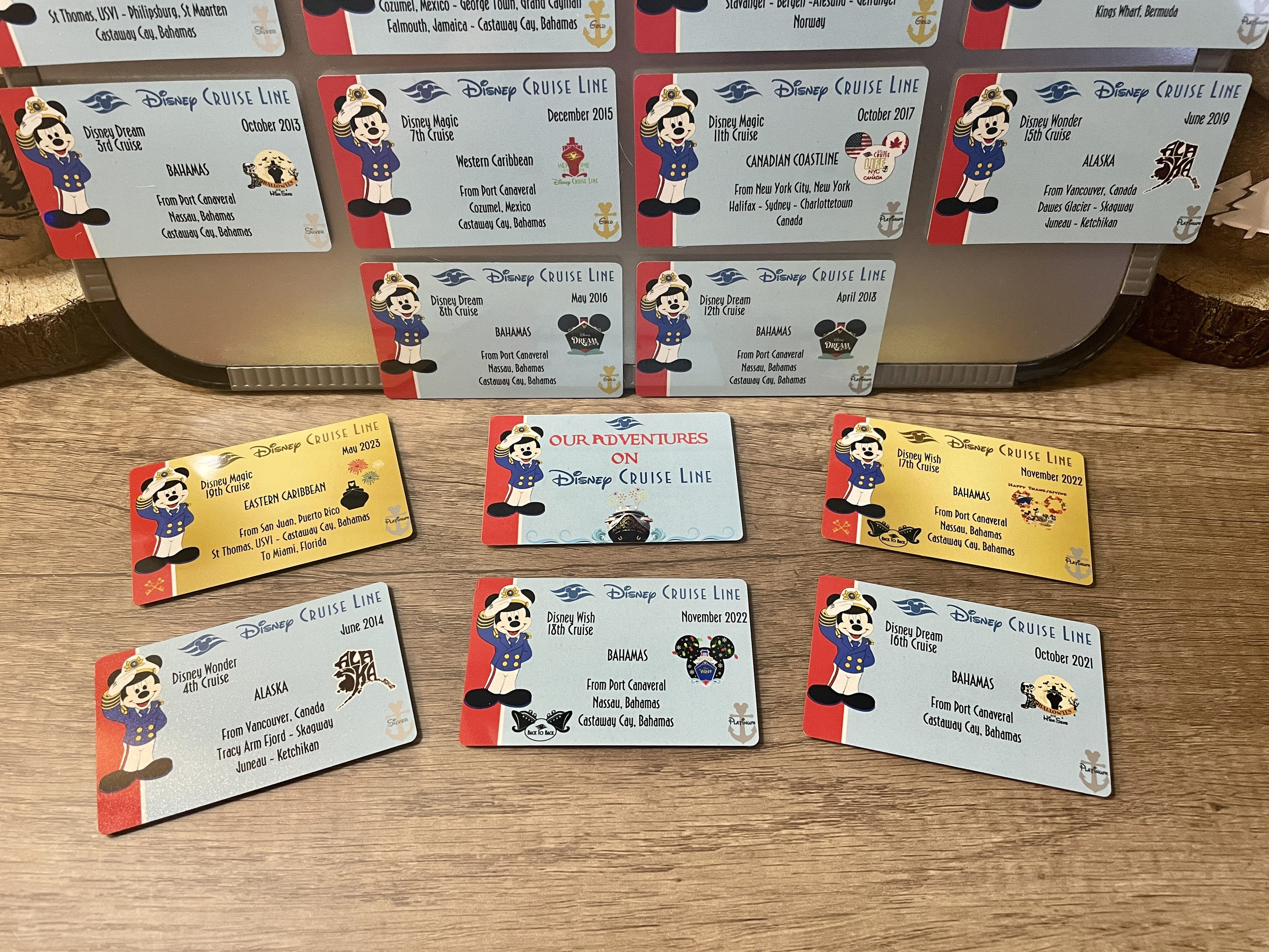 Disney Cruise Key to the World Cards - Castaway Club Past Cruise ...
