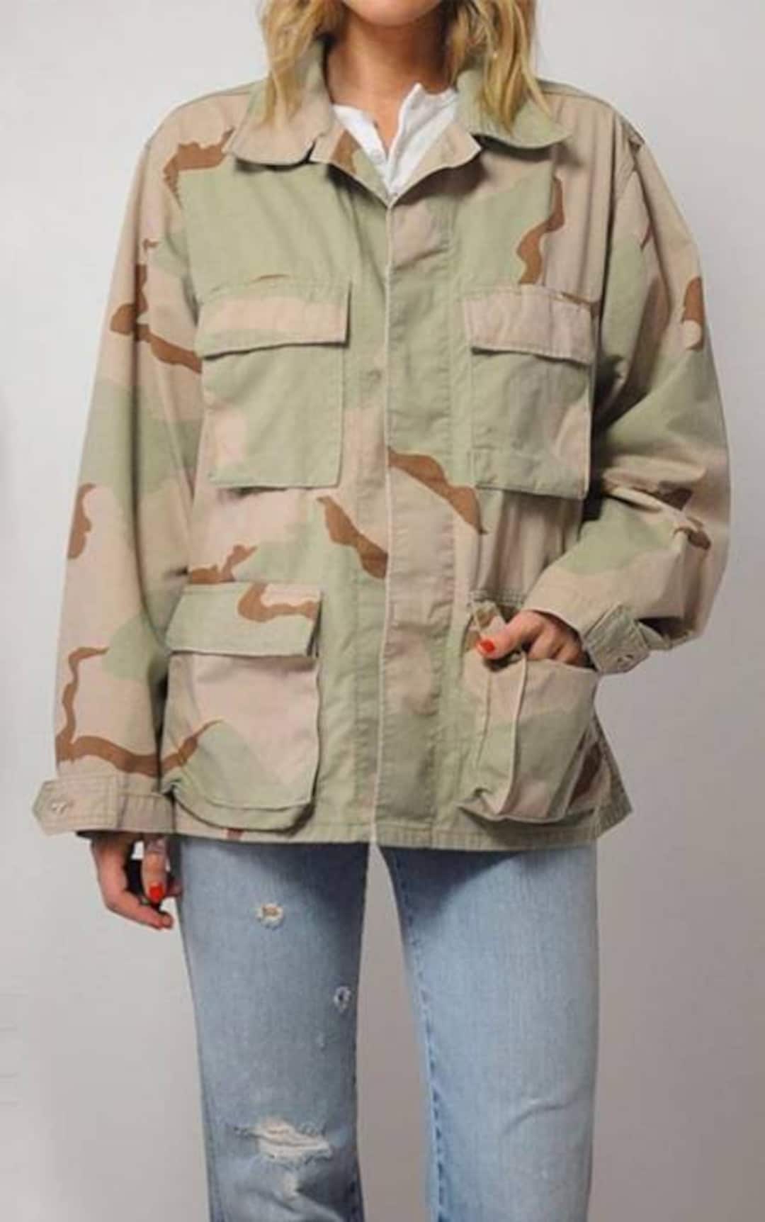 Vintage Camo Jacket DESERT CAMO Jacket Authentic Military - Etsy