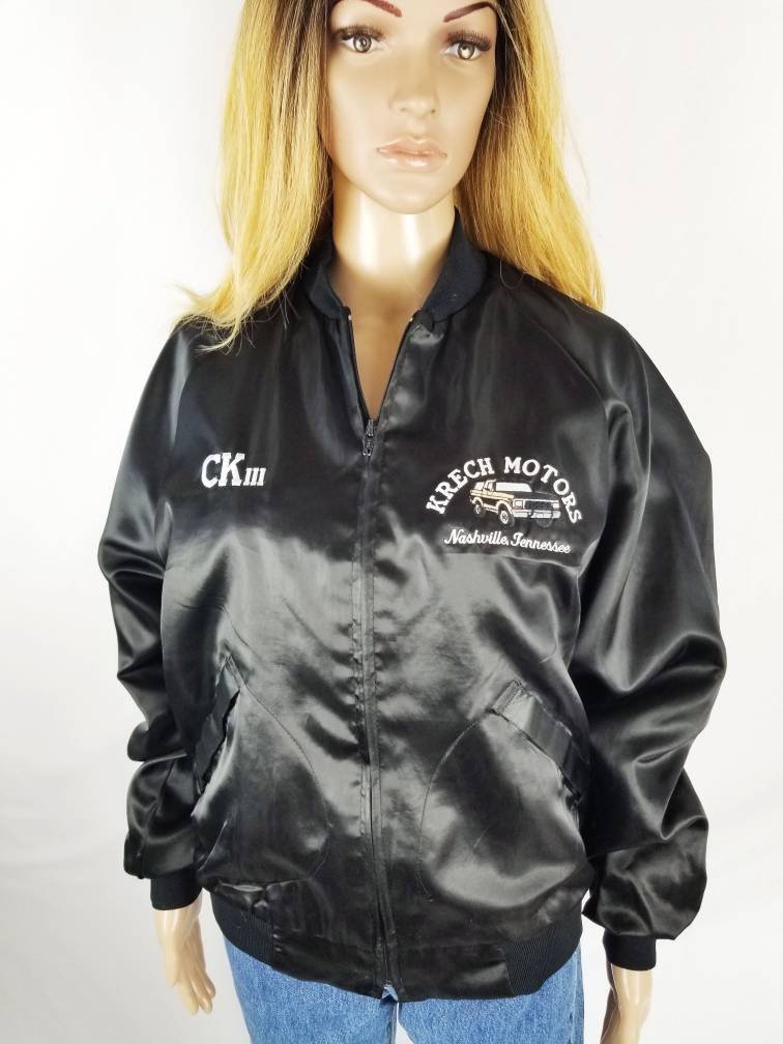 80's Vintage Pla-jac Dunbrooke Black Satin Krech Motors Nashville ...