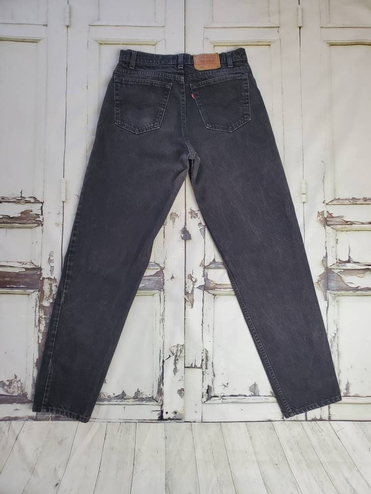 Vintage 90s Levi's 550 Faded Black Jeans Made in the USA Vintage 90s Levi's 550 Faded Black Jeans Made in the USA