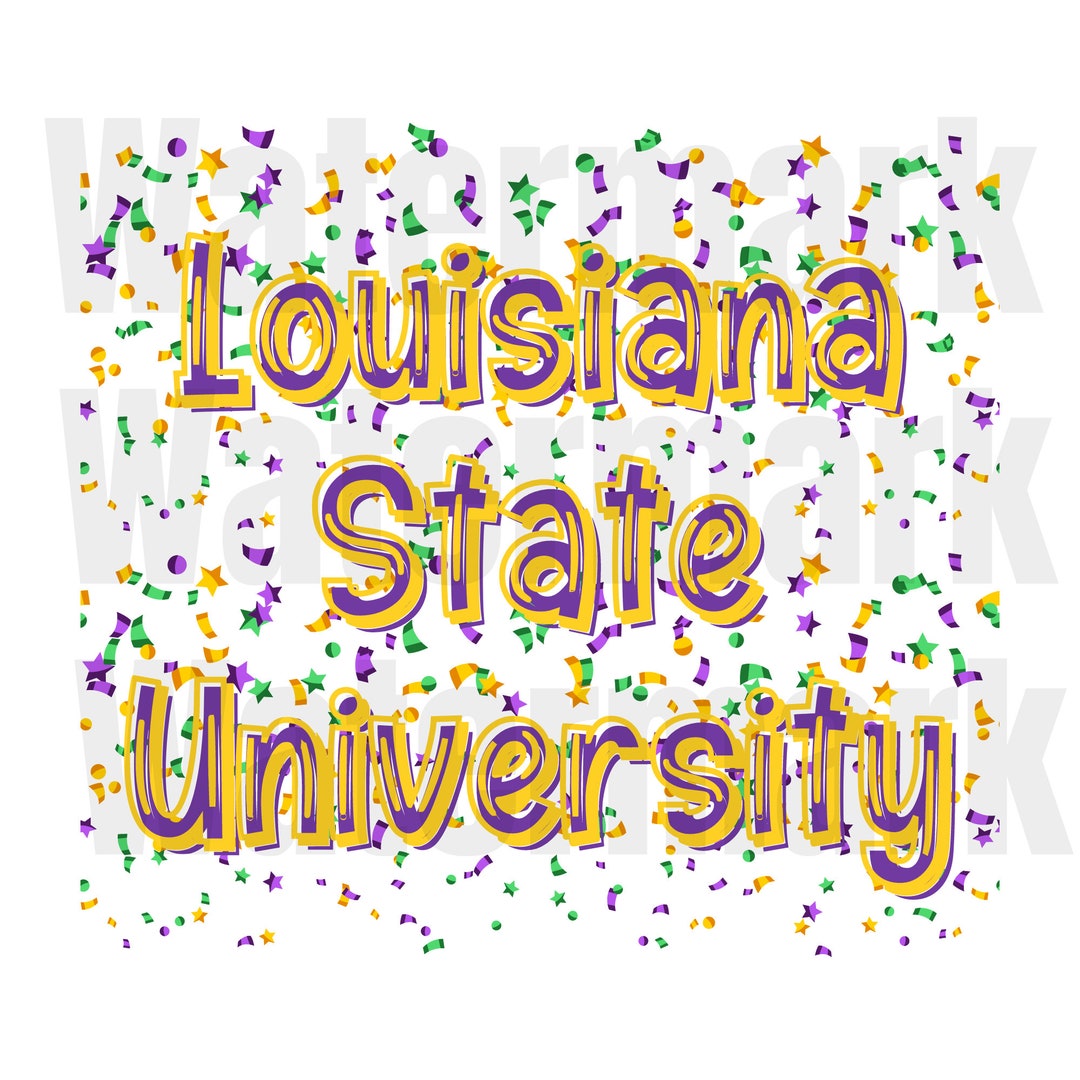 LSU Louisiana State University PNG File for Sublimation / Dtg / Dtf - Etsy