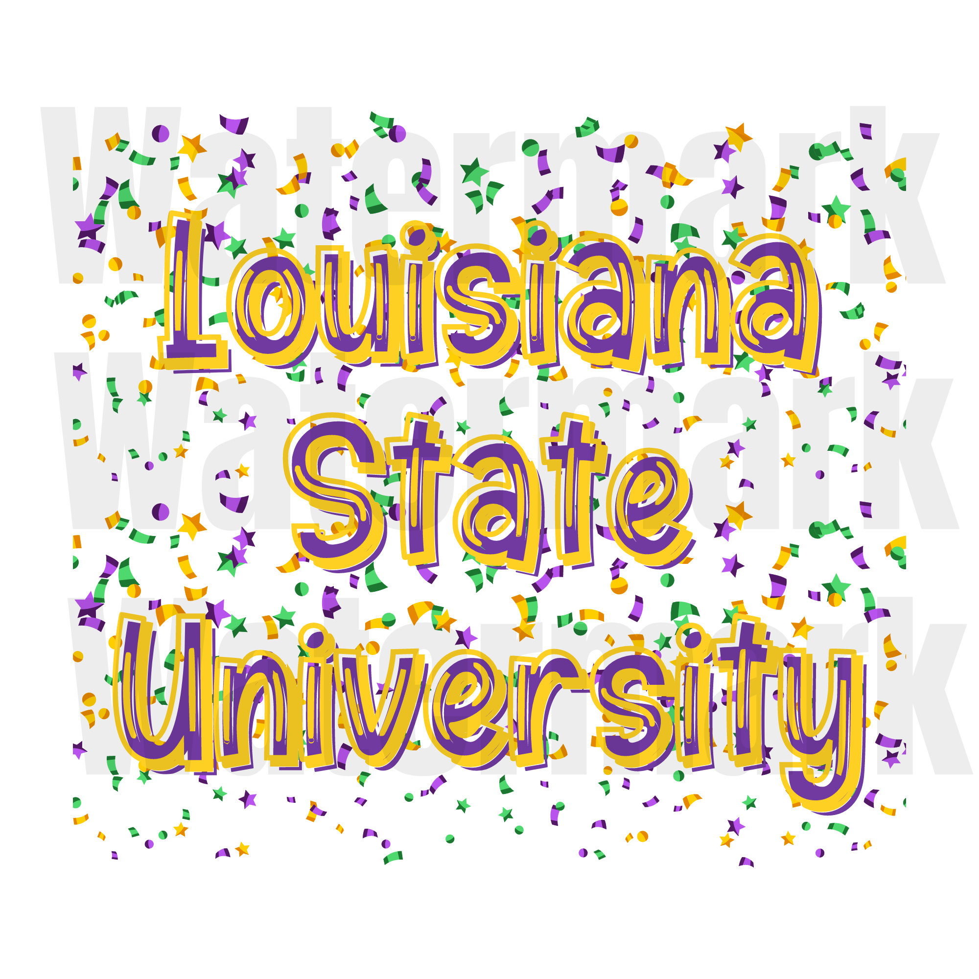 LSU Louisiana State University PNG File for Sublimation / Dtg / Dtf - Etsy