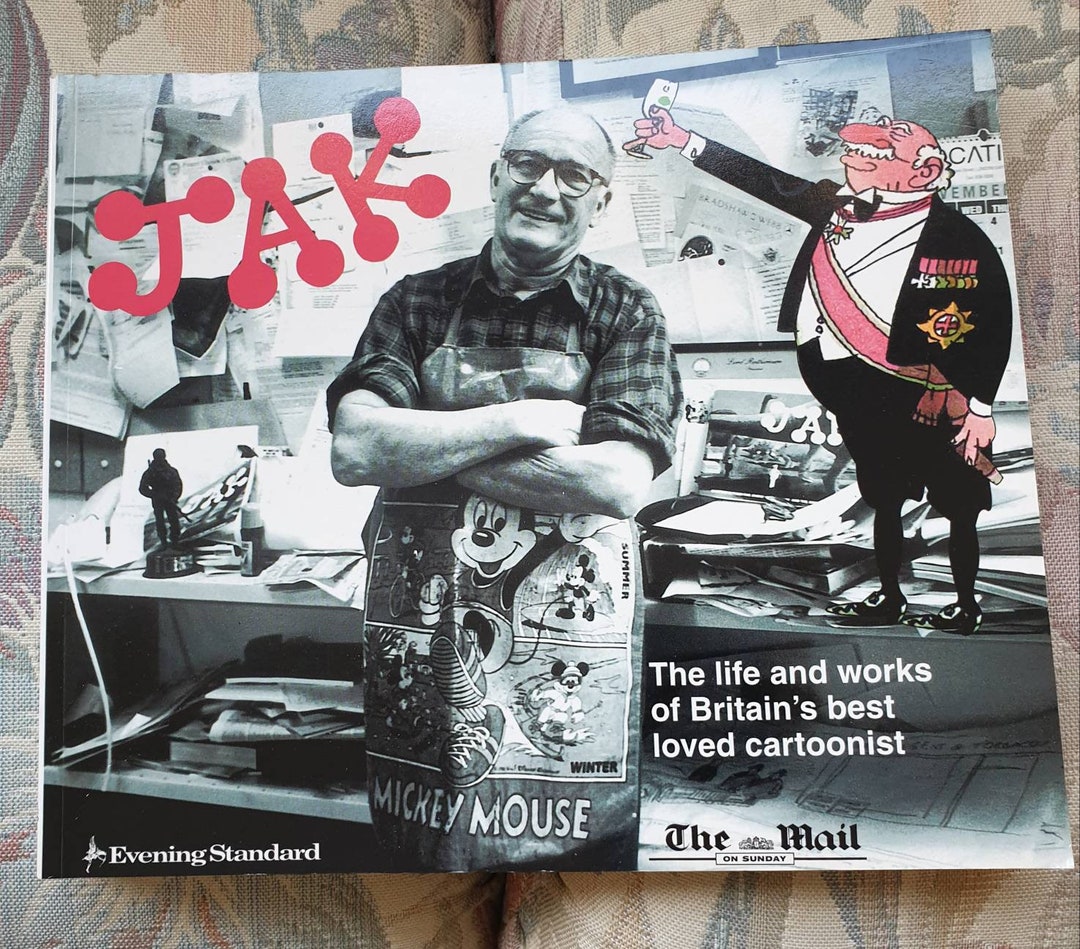 Jak, Biography of the Popular Daily Mail Cartoonist. - Etsy UK