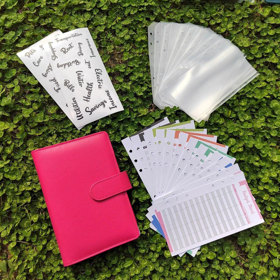 A6 Budget Binder With Expense Budget Sheets, Label Sticker Zipper ...