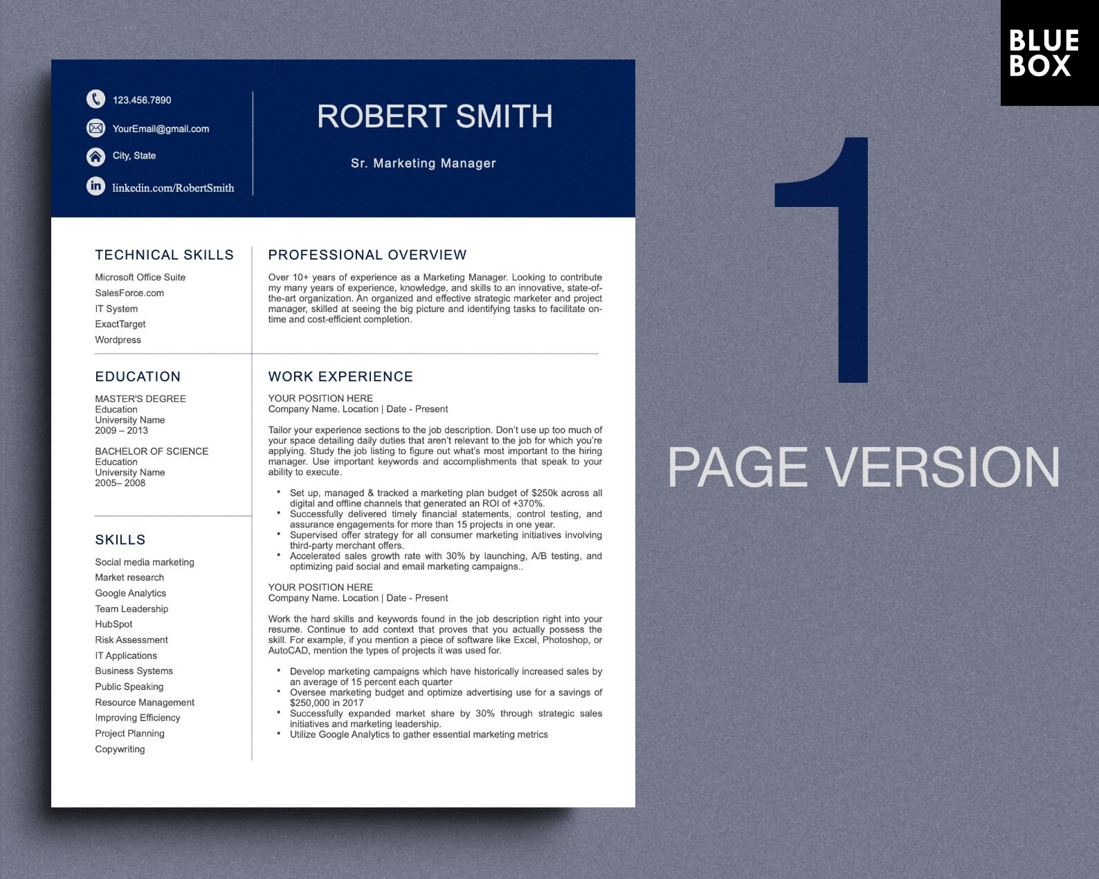 2022 Resume Template Professional Modern Resume Template for | Etsy