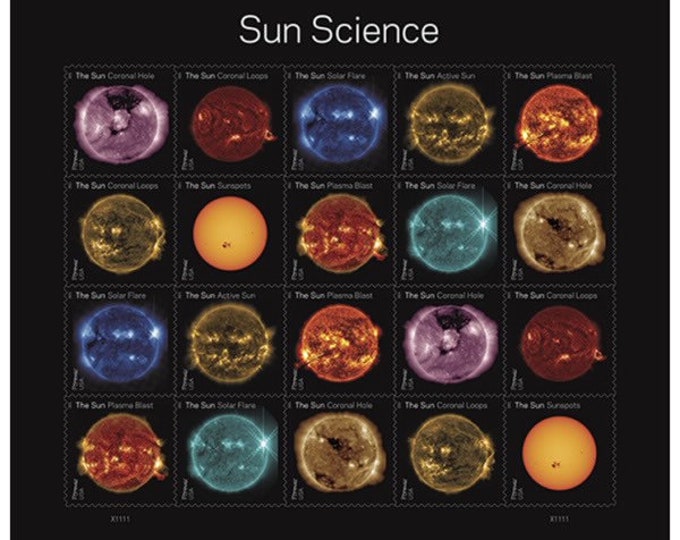 20 Stamps Postage Forever Sun Science Book of 20 Stamps New Sealed USPS ...