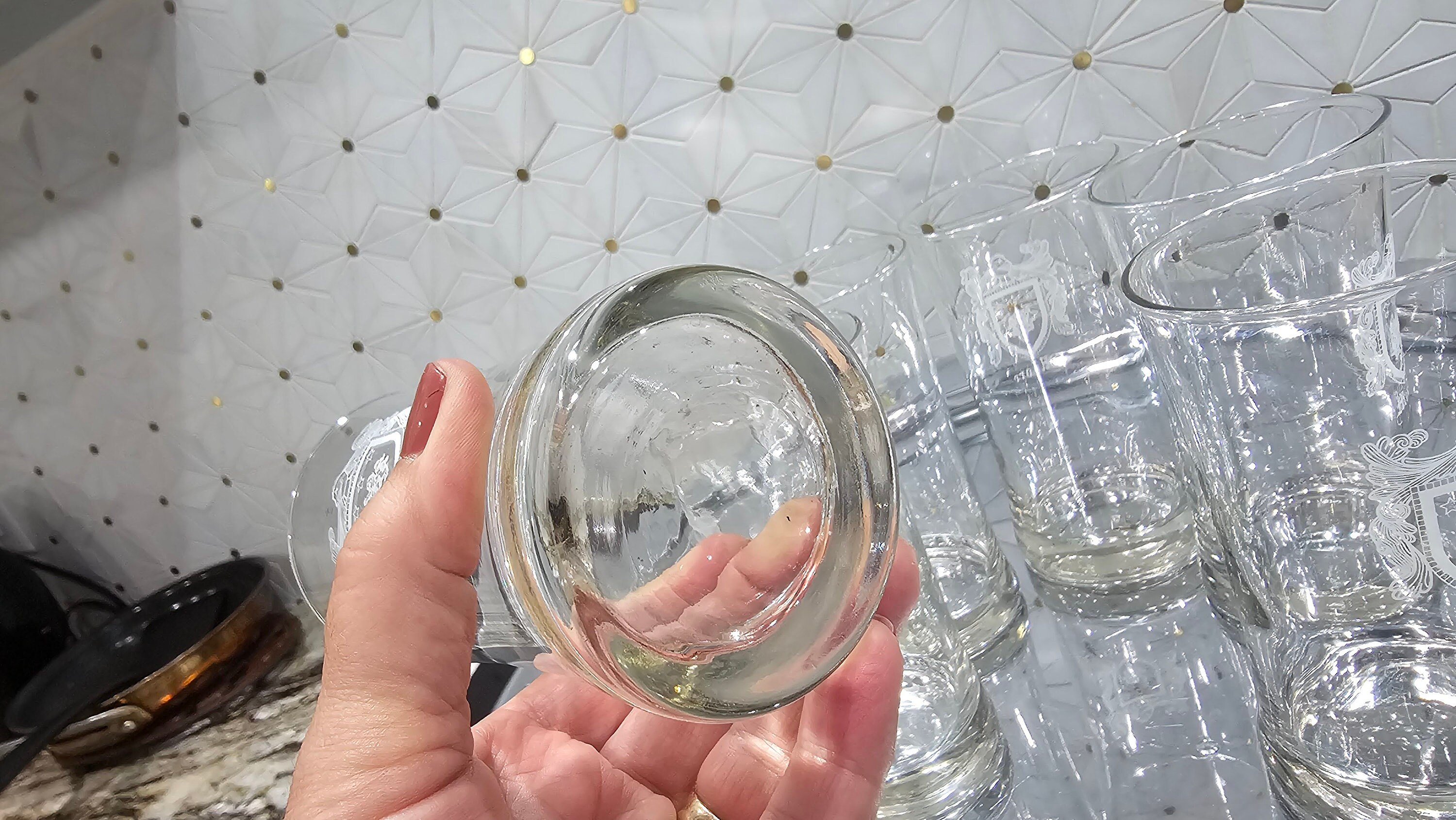 Moore Monogram Tumblers Set of Six - Etsy