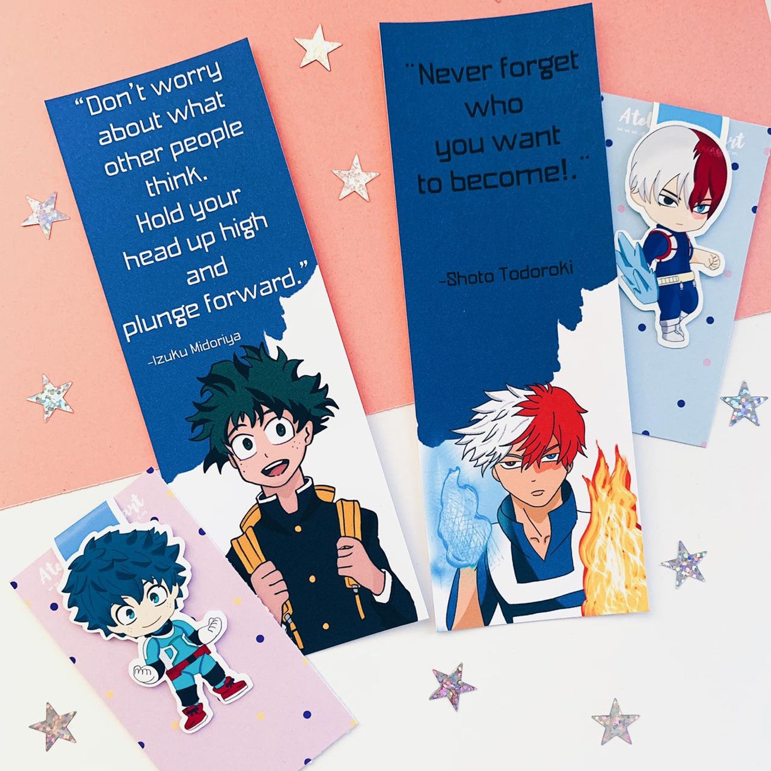 MHA Inspired Bookmarks - Etsy Canada