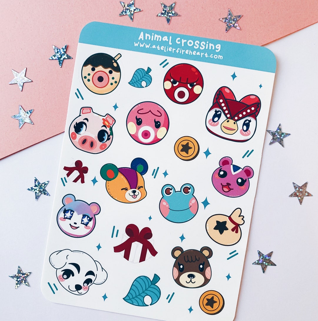 AC Sticker Sheet Villagers Sticker Set ACNH Sticker Sheet - Etsy