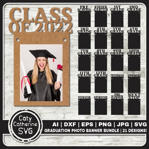 Graduation Banner Svg Bunting Banner Svg Graduate Photo - Etsy