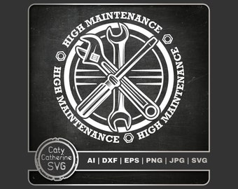 Maintenance Badge Svg - Etsy