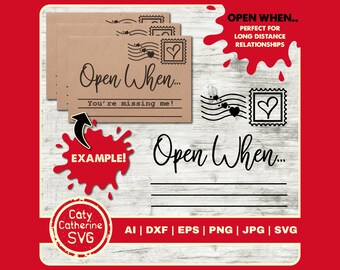 Open When Template - Etsy