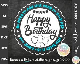 Happy Birthday 2020 Svg - Etsy