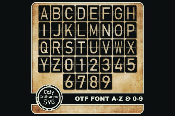 Vintage Scoreboard Font