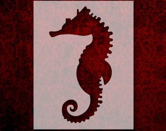 Seahorse Stencil | Etsy