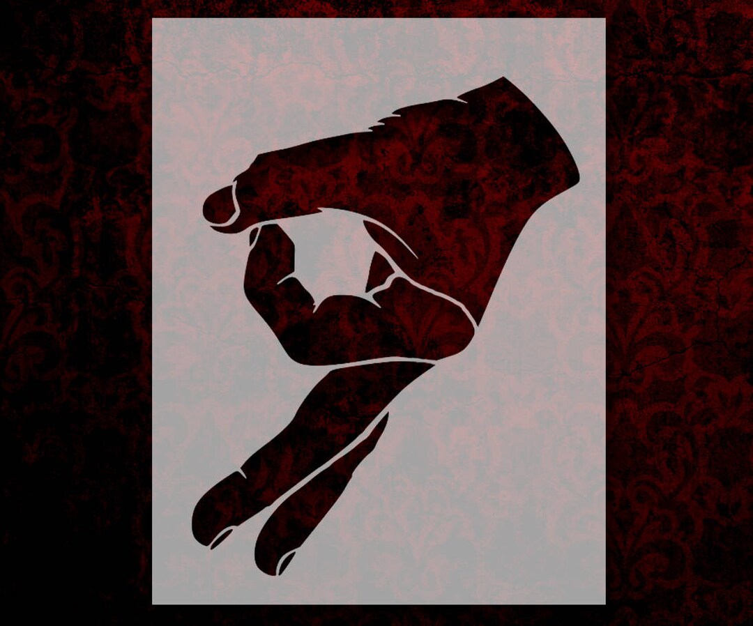 Circle Game Hand Stencil Multiple Sizes Circle Hand Gesture FAST FREE ...