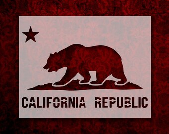 California Bear Flag - Etsy