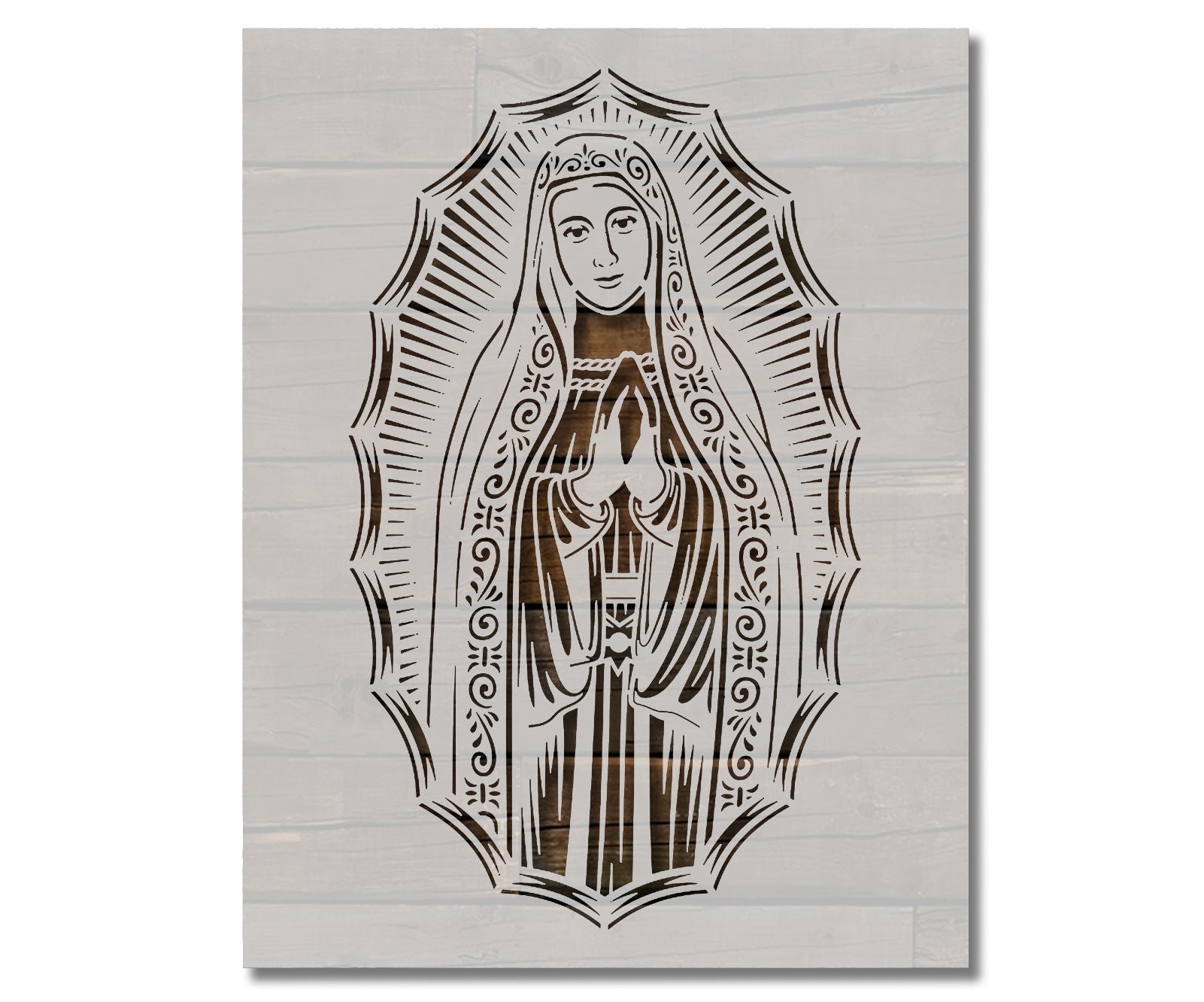 Virgin Mary Blessed Mother Stencil Template Reusable Multiple - Etsy