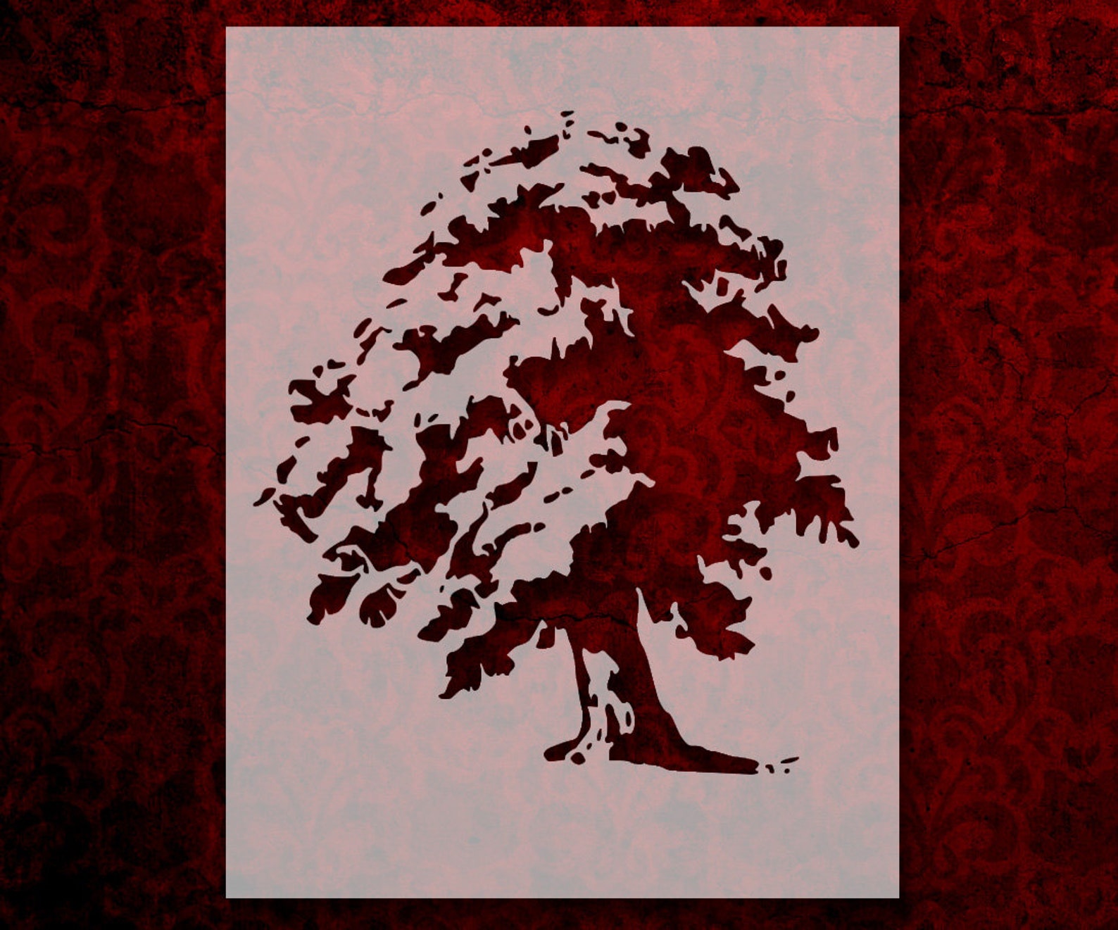 Tree Oak Stencil Multiple Sizes FAST FREE SHIPPING 598 - Etsy