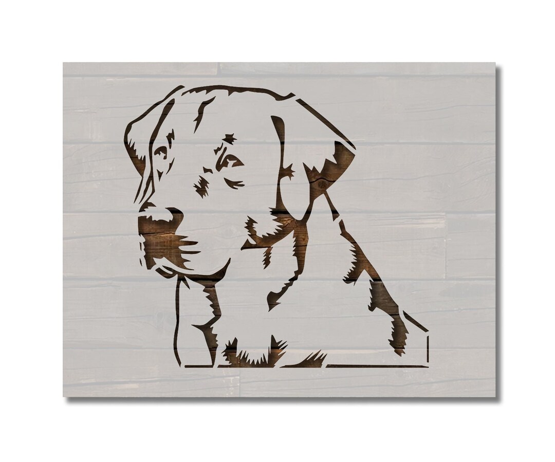 Labrador Retriever Stencil Template Reusable Multiple Sizes for ...