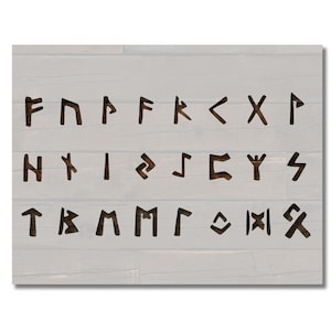 Vikings Viking Runes Norse Runic Alphabet Stencil Multiple Sizes Fast ...