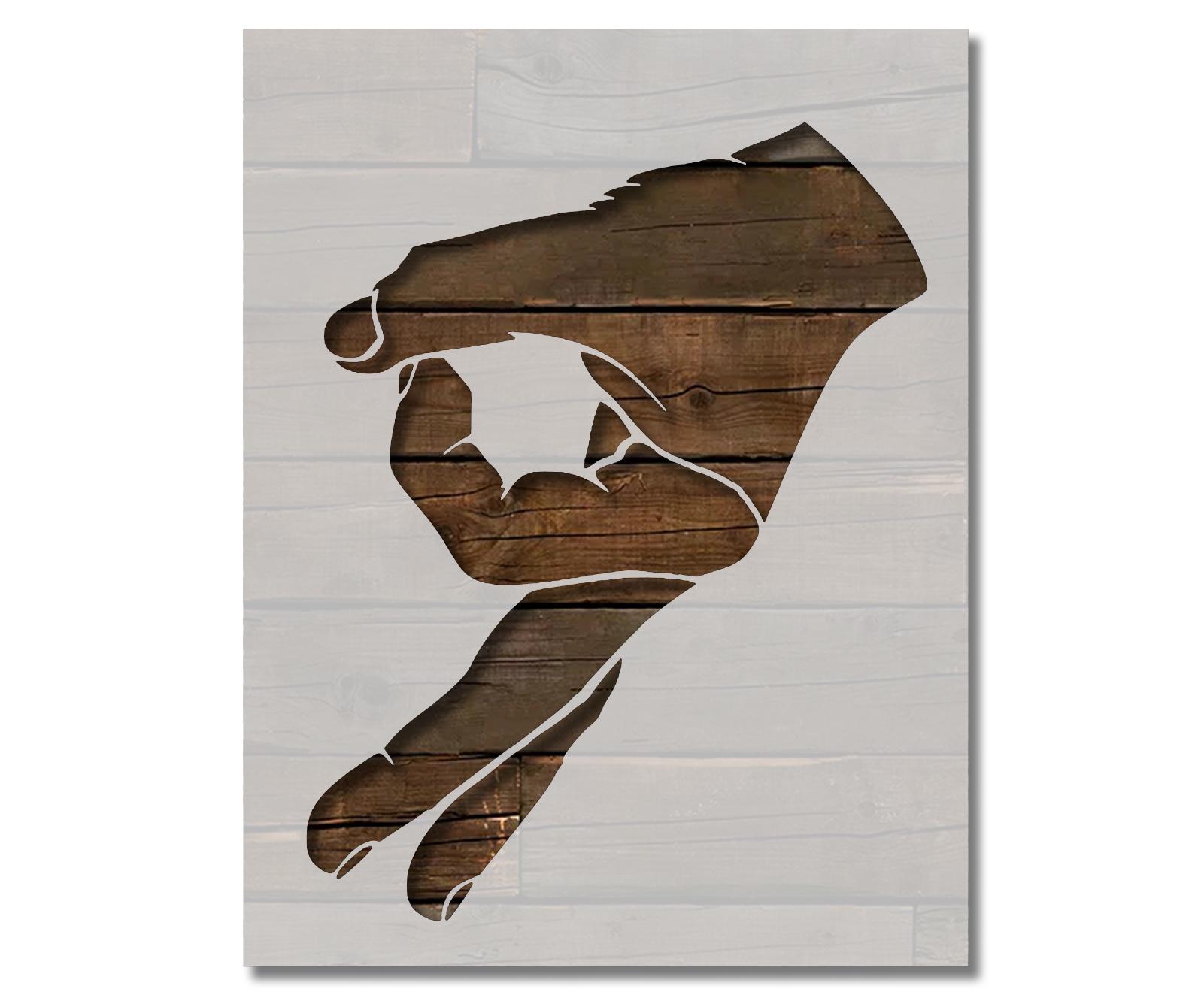 Circle Game Hand Stencil Multiple Sizes Circle Hand Gesture FAST FREE ...