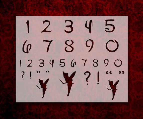 Disney Font Numbers 1.2 Font 11 x 8.5 | Etsy