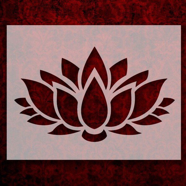Large Flower Stencil - Etsy