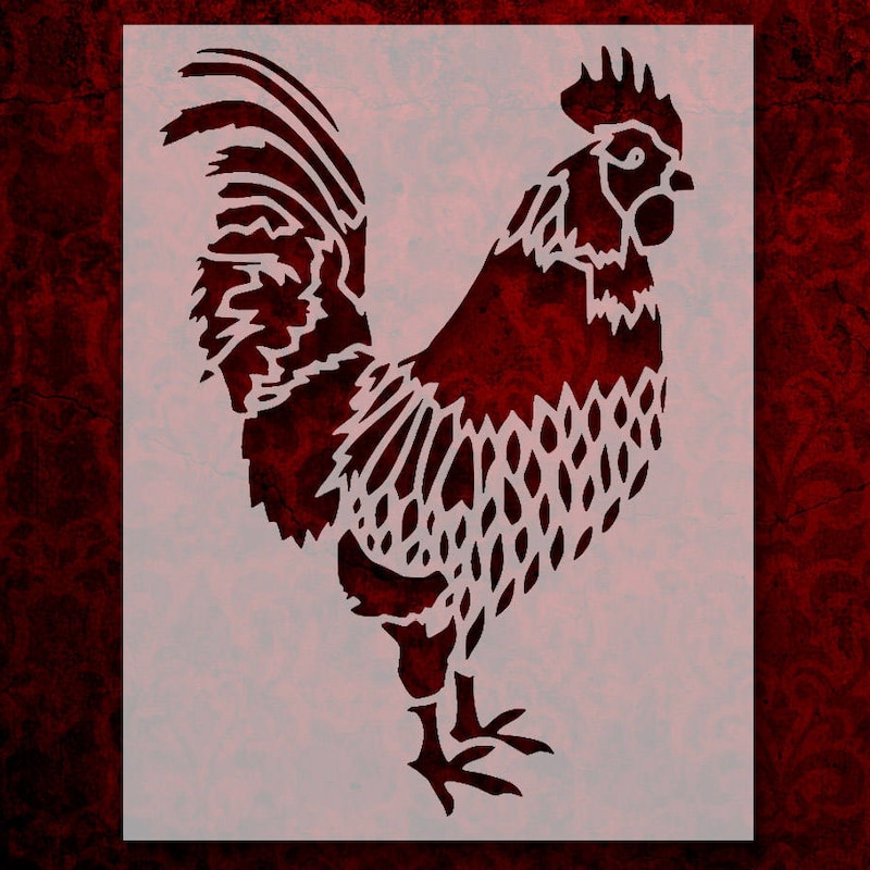 Rooster Stencil - Etsy