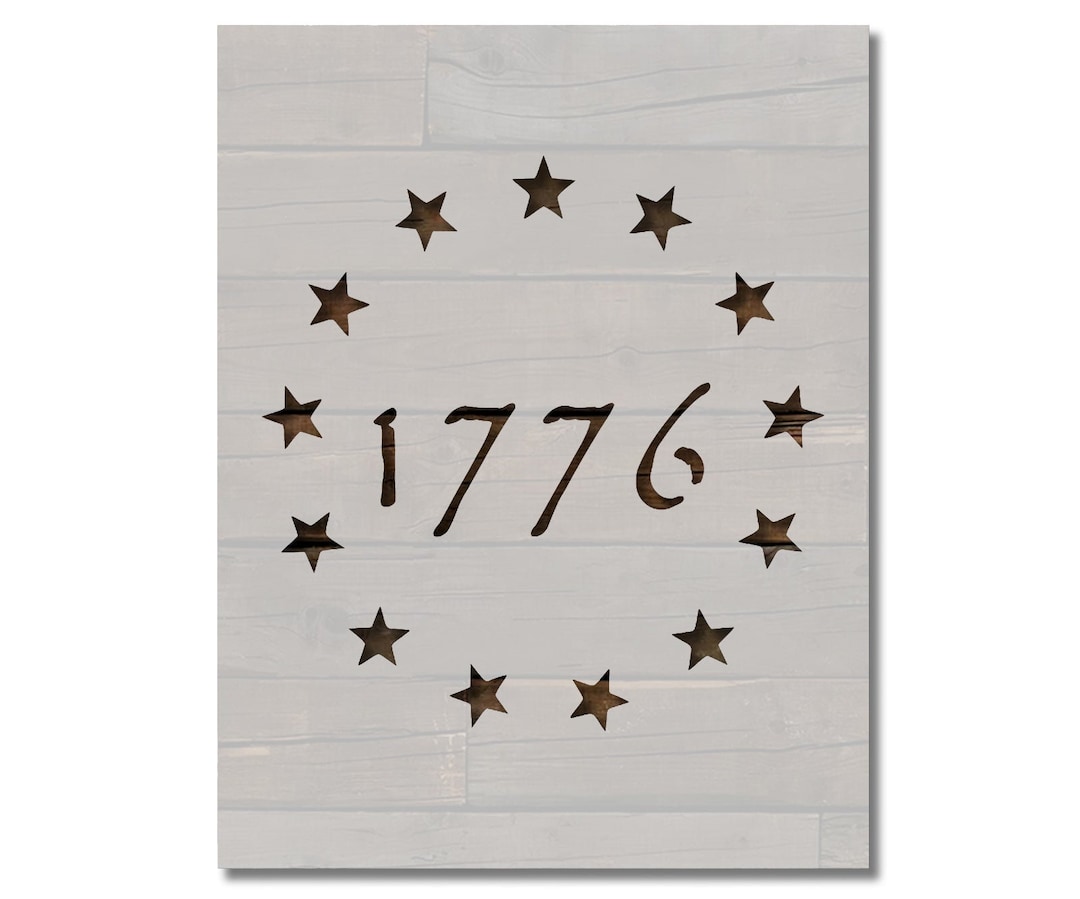 Betsy Ross 1776 Flag Stencil Template Reusable Multiple Sizes for ...