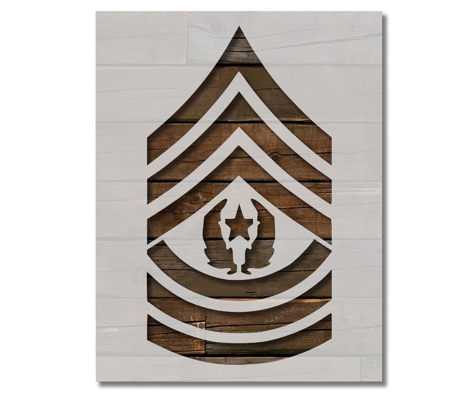 US Army Command Sergeant Major Stencil Template Reusable Multiple Sizes ...