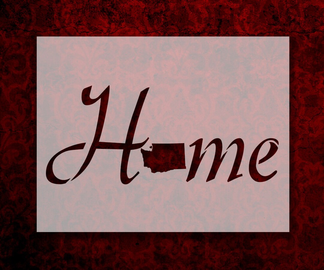 Washington State Home Love Stencil Multiple Sizes FAST FREE SHIPPING ...