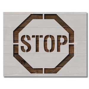 Stop Sign Stencil Multiple Sizes FAST FREE SHIPPING (590) - Etsy