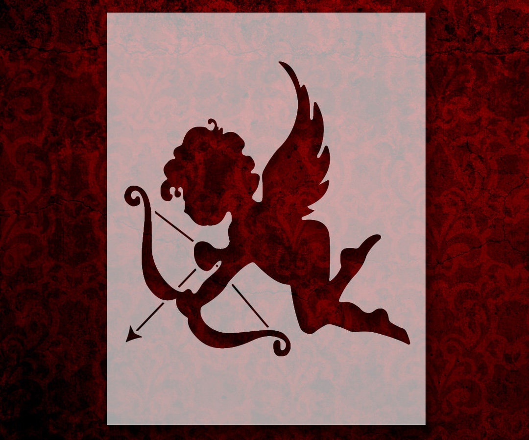 Cupid Bow Angel Wings Stencil Multiple Sizes FAST FREE SHIPPING 540 - Etsy