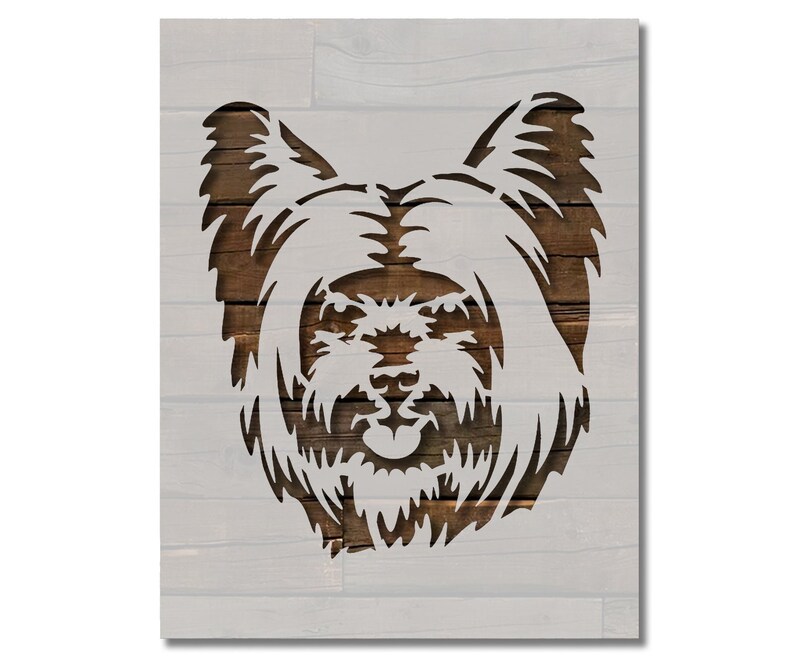 Yorkshire Terrier Stencil Template Reusable Multiple Sizes for - Etsy