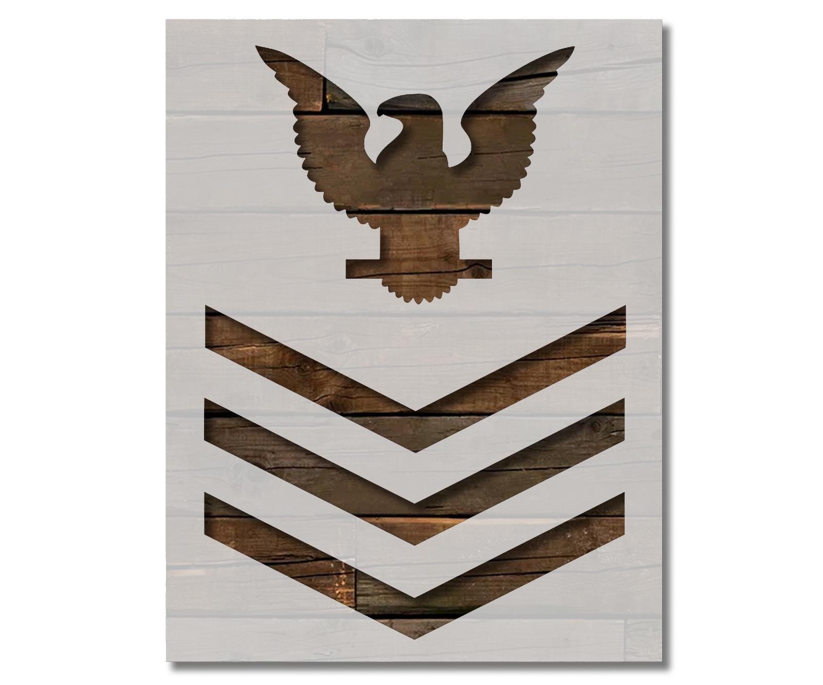 US Navy First Class Petty Officer Stencil Template Reusable Multiple ...