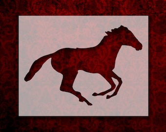 Running Horse Custom Stencil Multiple Sizes Fast Free Shipping - Etsy
