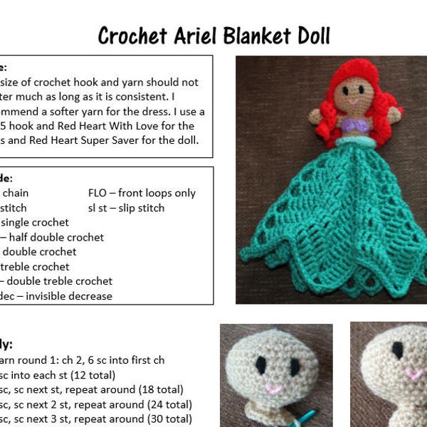 Crochet Ariel - Etsy