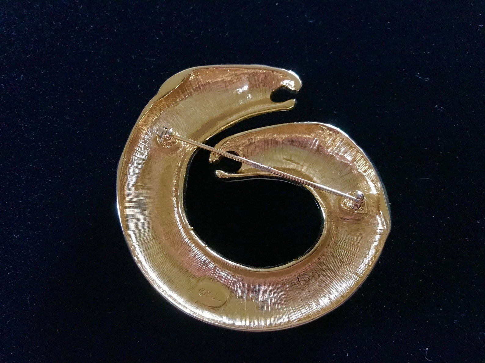 KJL Enamel Double Headed Zebra Brooch Kenneth Jay Lane | Etsy