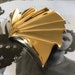 MONET Large Gold Metal Fan Brooch Figural Pin 1980s Vintage - Etsy