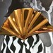 MONET Large Gold Metal Fan Brooch Figural Pin 1980s Vintage - Etsy