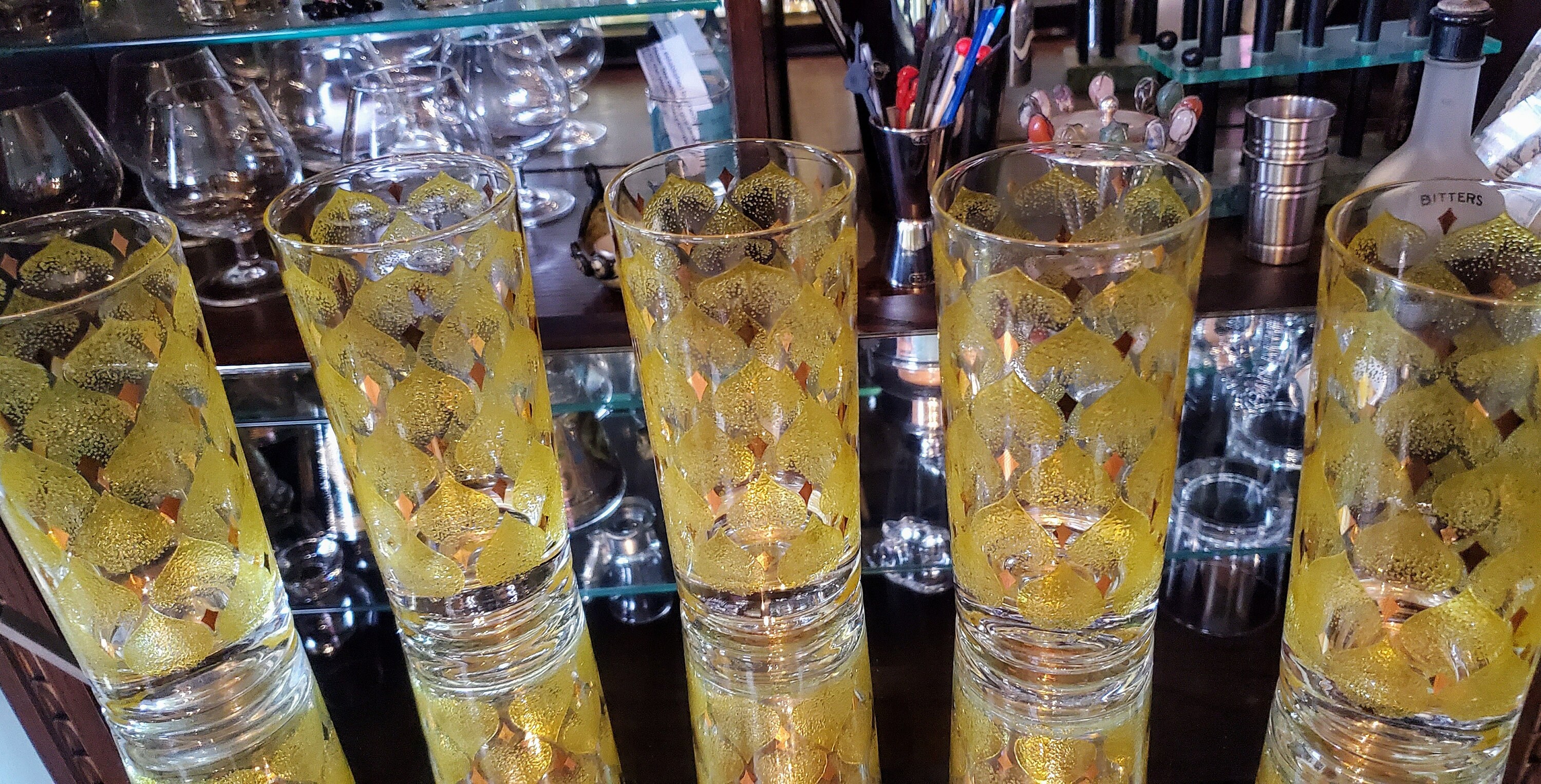 Fred Press Glasses, Vintage, Mid Century Glasses, 1960's Barware ...