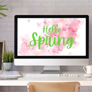 Hello Spring Desktop Wallpaper, Desktop Wallpaper, Desktop Background ...