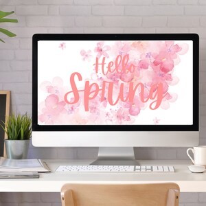 Hello Spring Desktop Wallpaper, Desktop Wallpaper, Desktop Background ...
