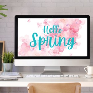Hello Spring Desktop Wallpaper, Desktop Wallpaper, Desktop Background ...